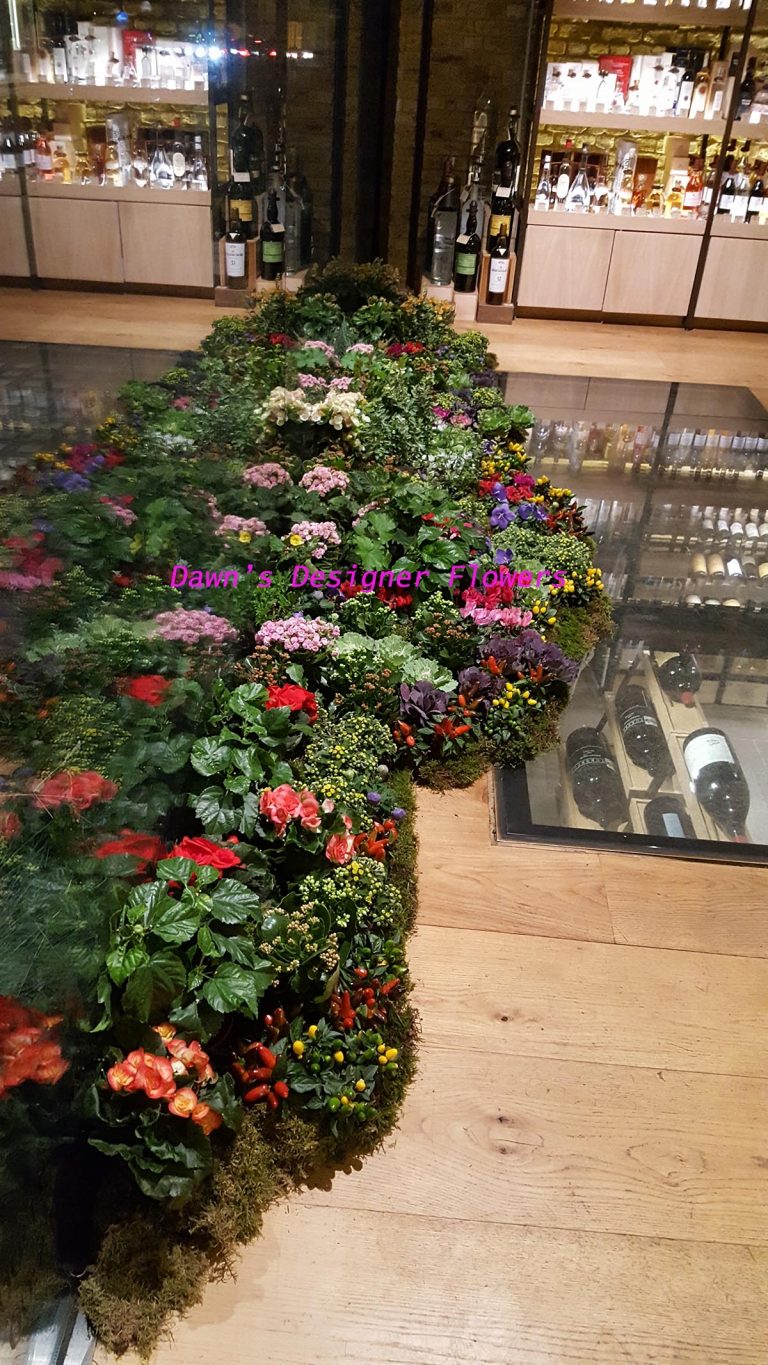 Wine Shop Window Display - Buy Flowers Online